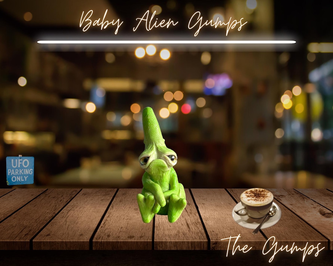 Cute Alien Sculpture Clay Sculpture Magical Fantasy Creature Alien ...