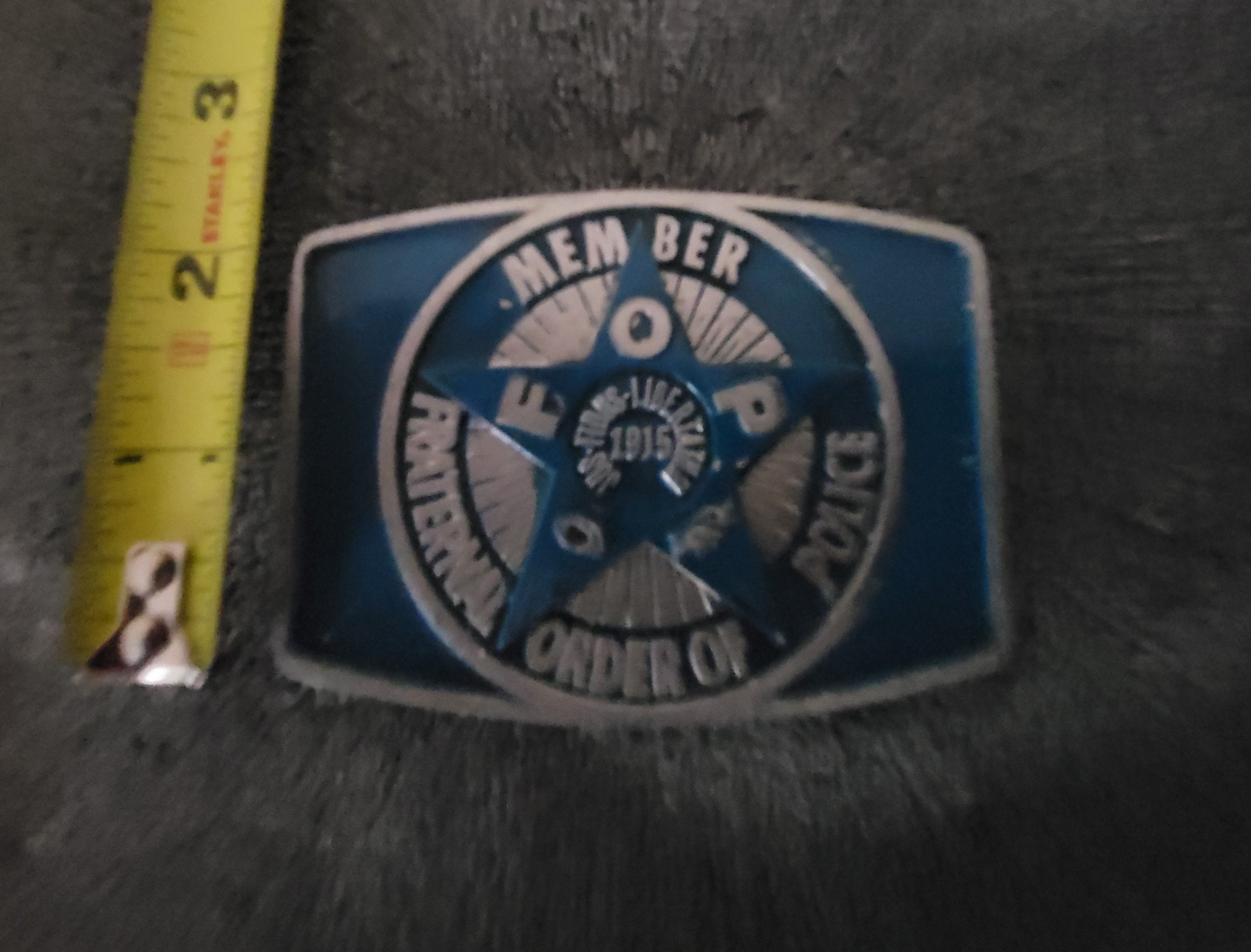 Vintage Fraternal Order of Police FOP License Plate - Etsy