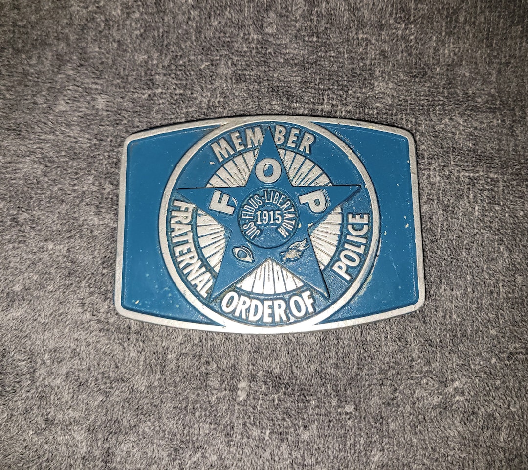 Vintage Fraternal Order of Police FOP License Plate - Etsy