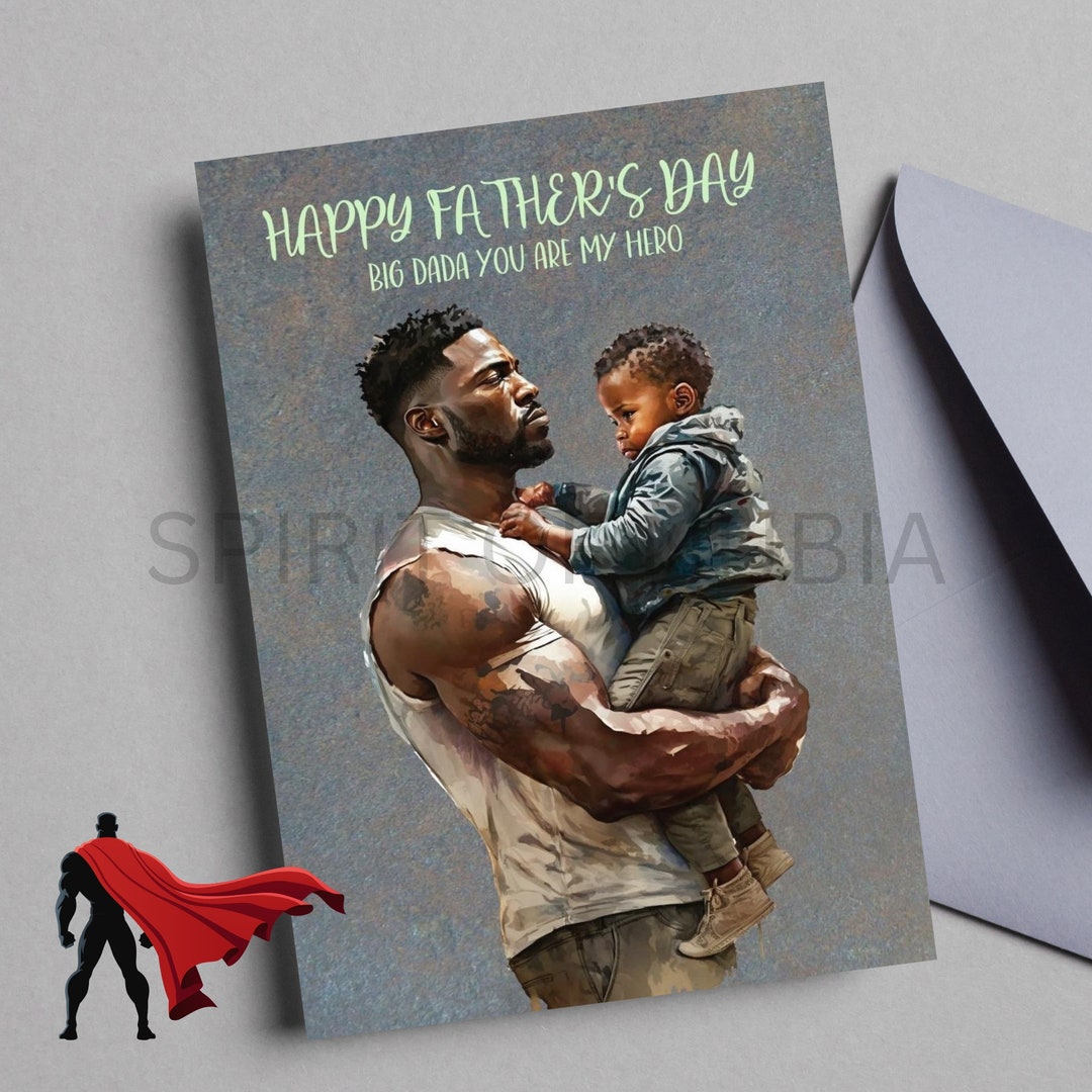 Printable African American Fathers Day Card Happy Fathers Day