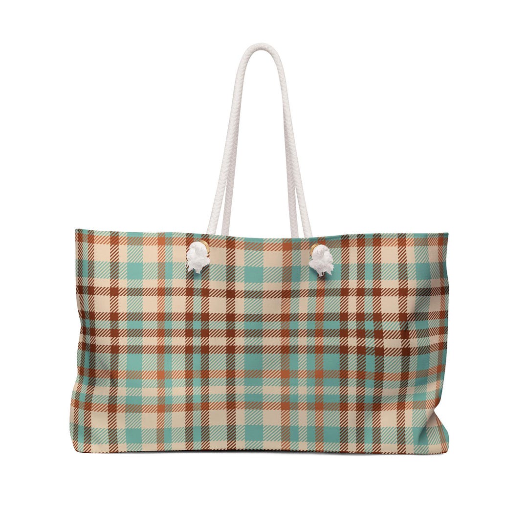Fall Plaid Weekender Bag: USA Made Travel Tote - 24" X 13" - Etsy