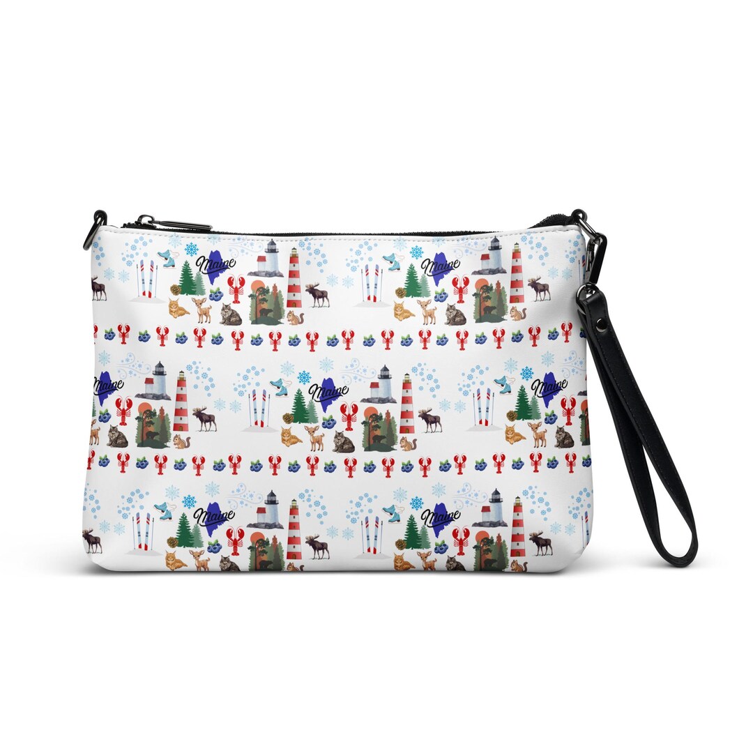 Maine Lobster Lighthouse Crossbody Bag | Coastal Travel Purse - Etsy
