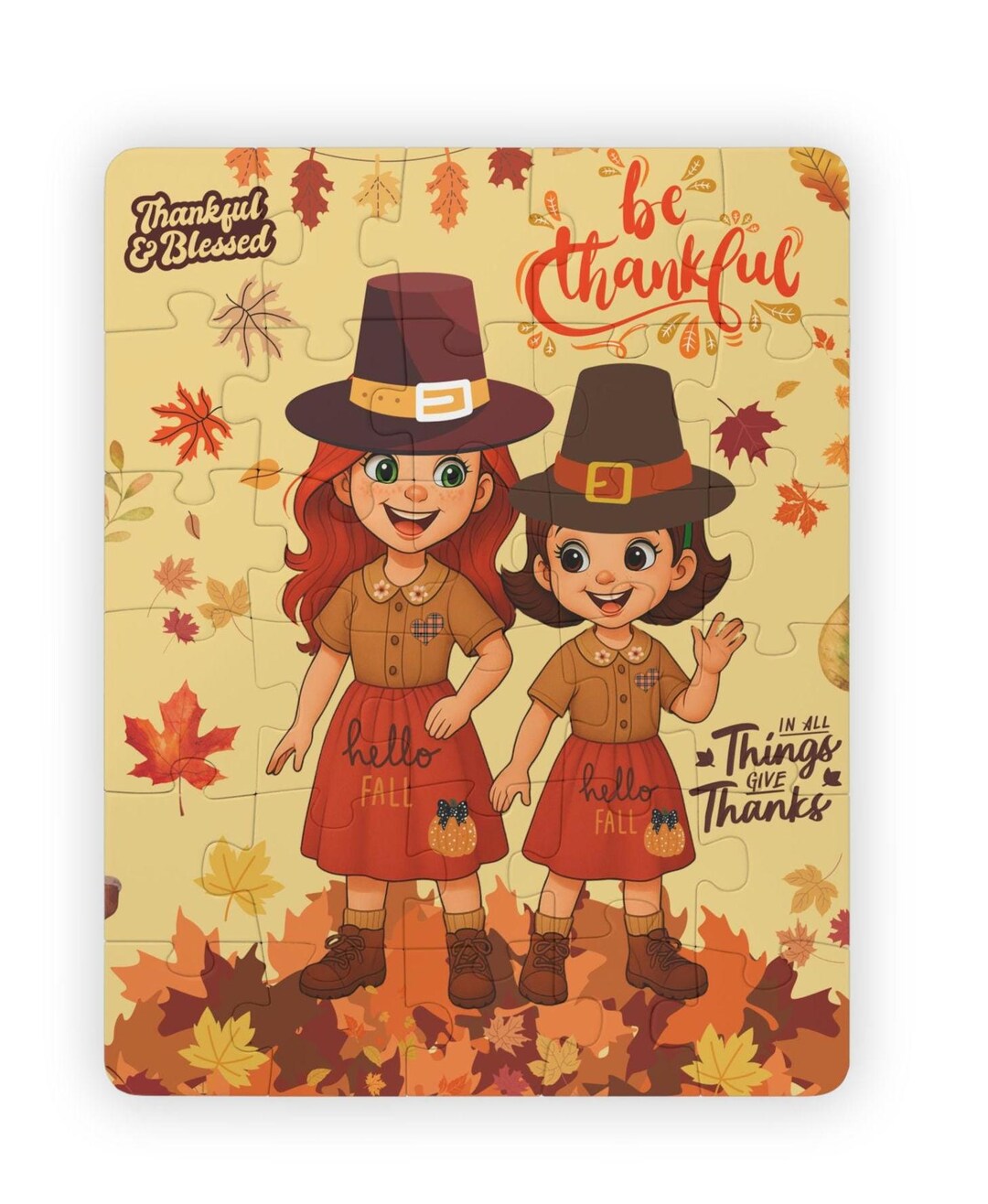 Thankful Kids' Puzzle | 30-piece Autumn Fun, Educational Gift, Family ...