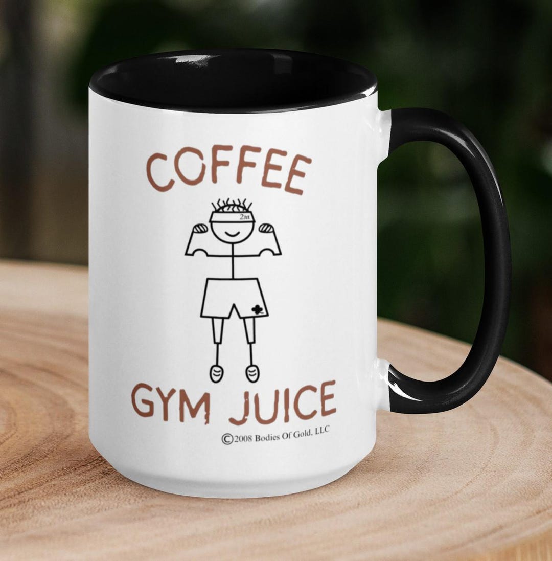 Gym Guy Coffee Mug: Funny Flexing Fitness Buff Gift - Etsy UK