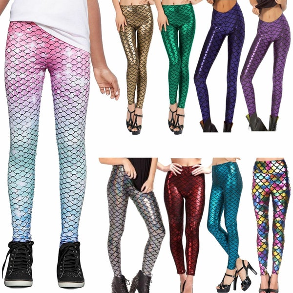 Mermaid Leggings - Etsy