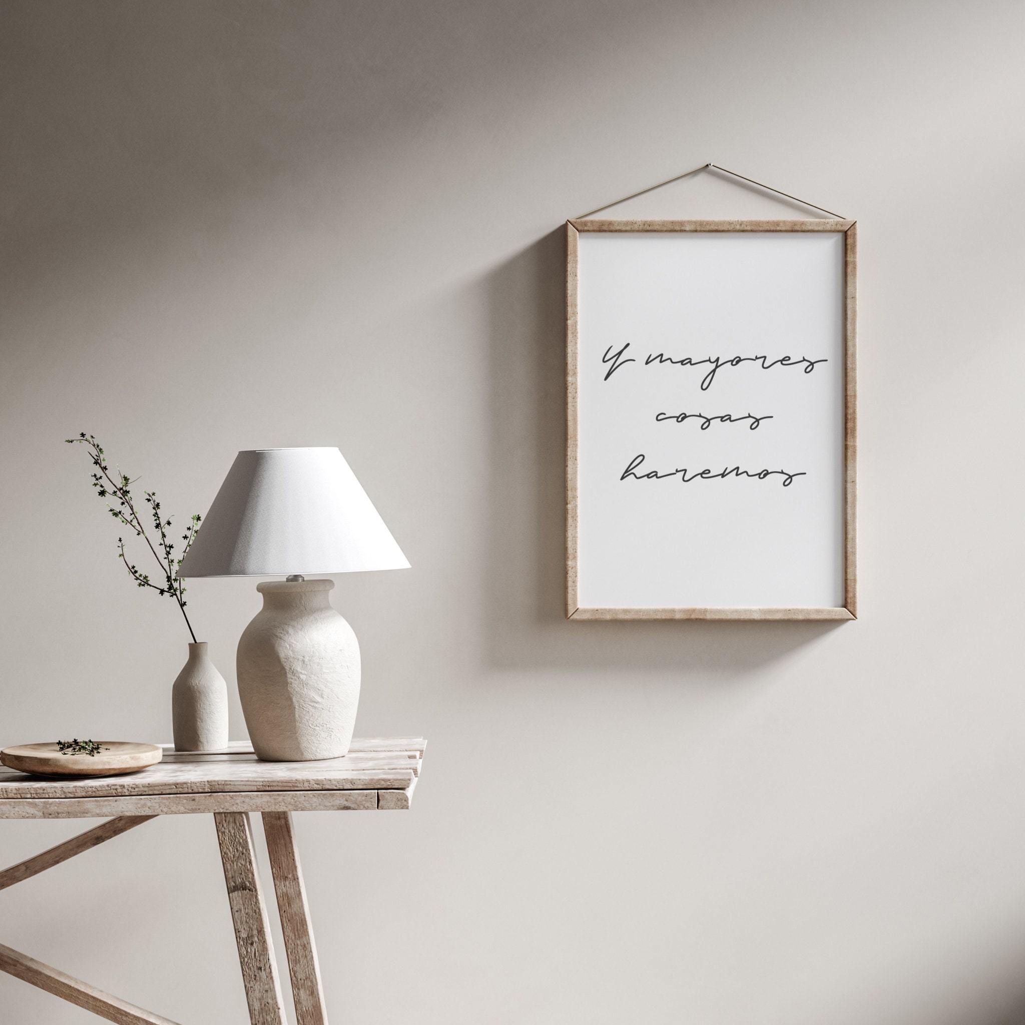 Y Mayores Cosas Haremos, Spanish Christian Wall Art, Spanish Christian ...