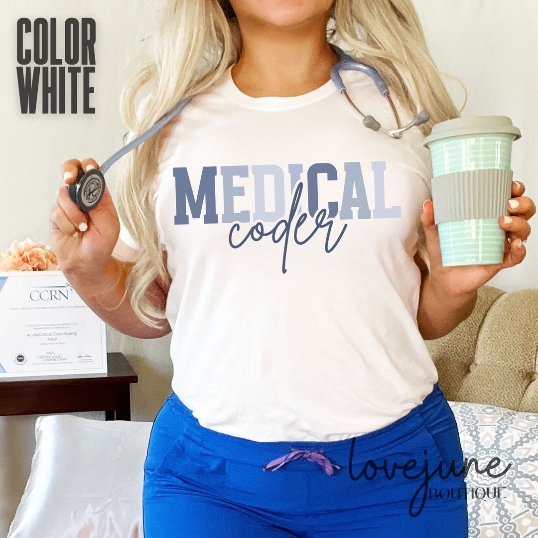Medical Coder T-shirt Gift for RHIT Grad Medical Coding Department Tees ...