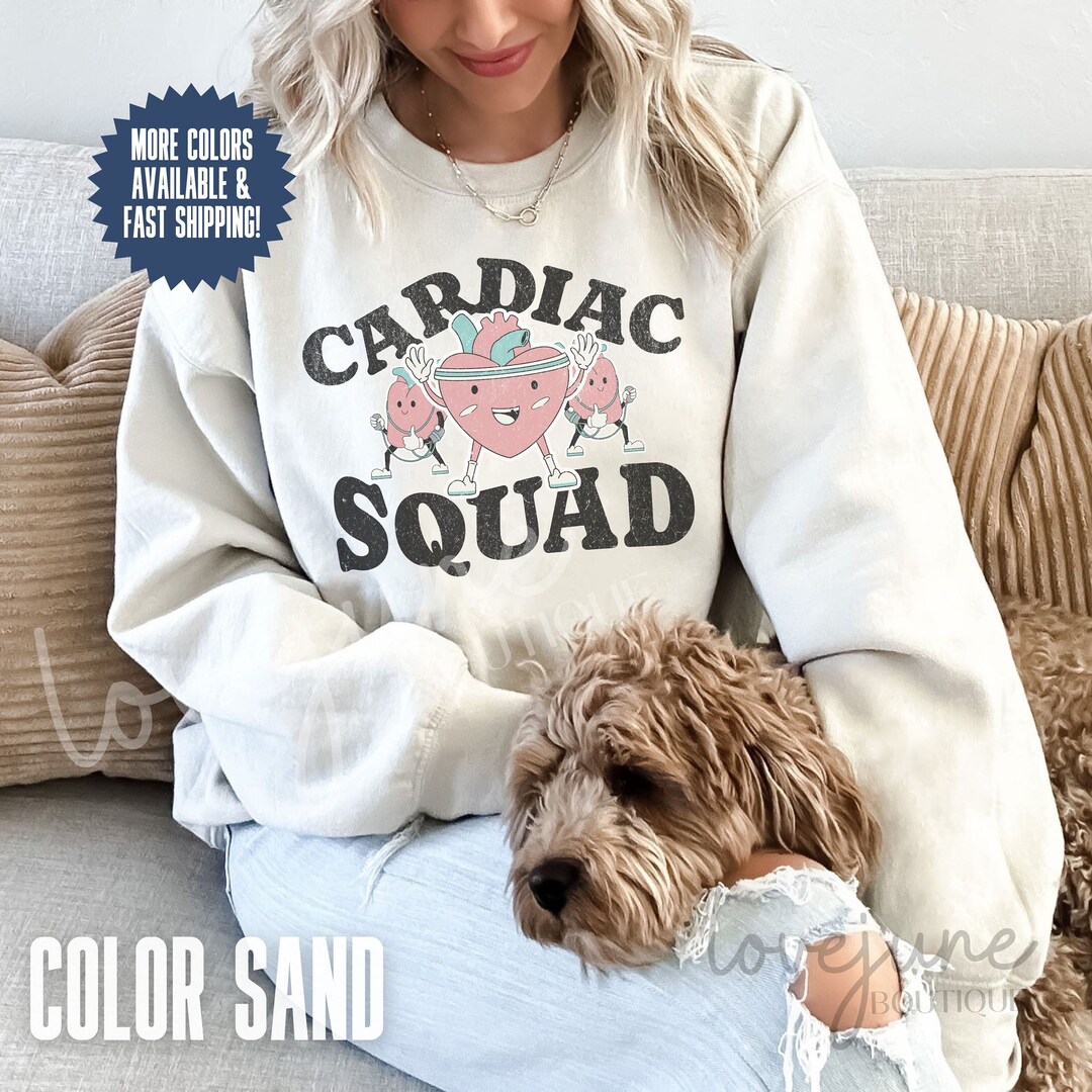 Cardiac Squad Crewneck Sweatshirt, Cardiology Department Bulk Order ...