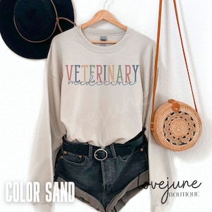 Veterinary Medicine Stethoscope Crewneck Sweatshirt, Grad Gift for ...