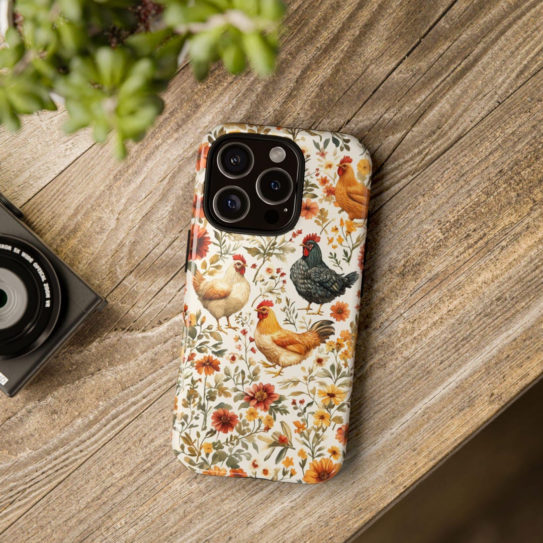 Chicken Lover Farm Cottagecore iPhone Case Matte Aesthetic iPhone X 14 ...