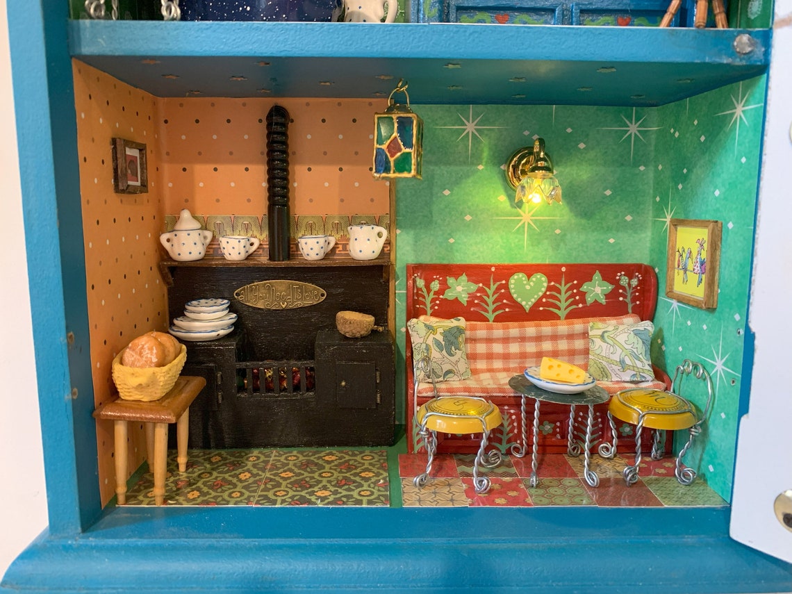 Mouse House Miniature Diorama - Etsy