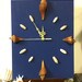 Retro-inspired Shell Clock, Seashell Clock, Coastal Clock, 11x14 Clock ...