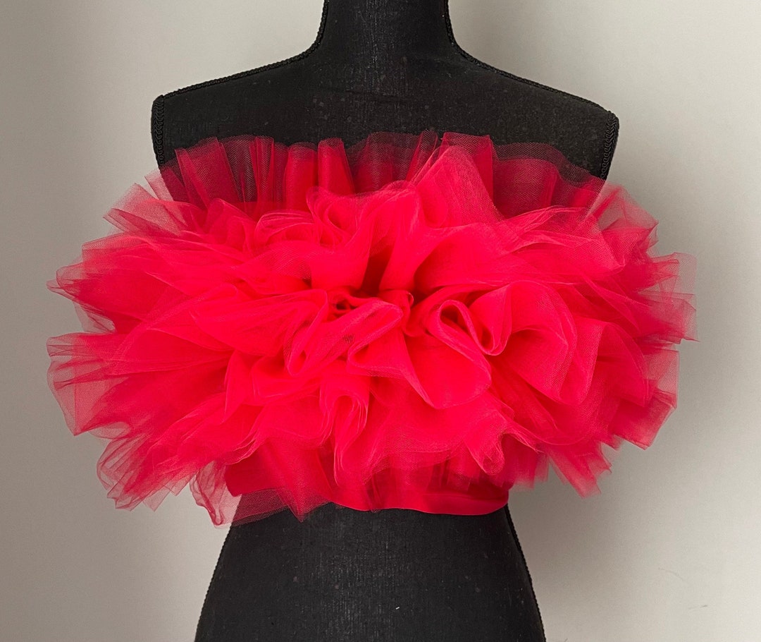 Aiko Tulle Tutu Top, Tulle Crop Top, for Birthdays, Photoshoots ...