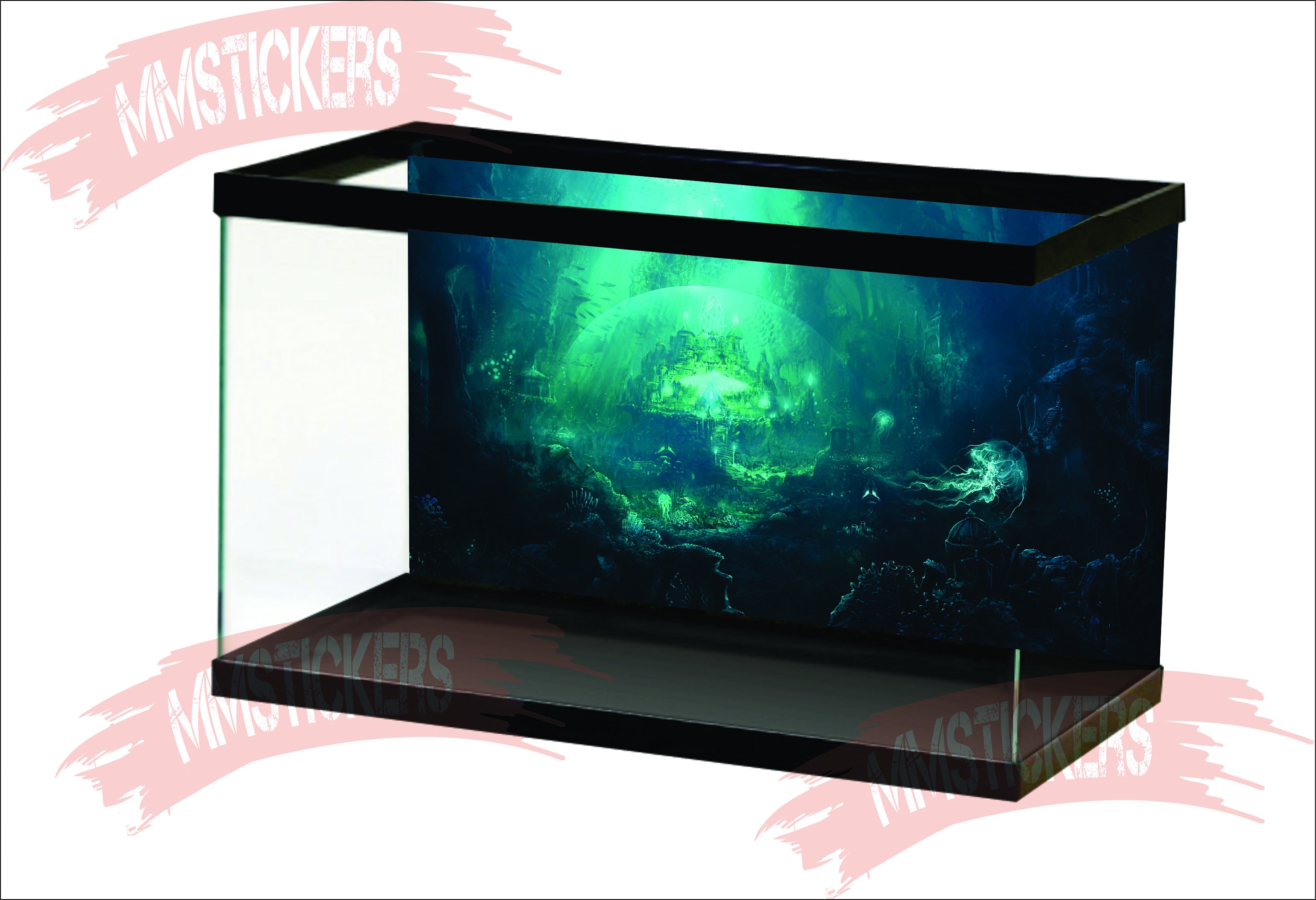 Self Adhesive Aquarium Background FRENECI] Mini Gecko Feeder Ledge ...