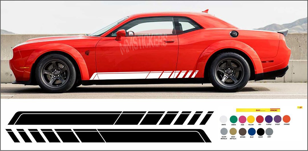 GTI Vinyl Car Side Sticker Long Stripe Auto Body Racing Sports Decals ...