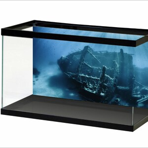 Aquarium Background Underwater Ship - Etsy