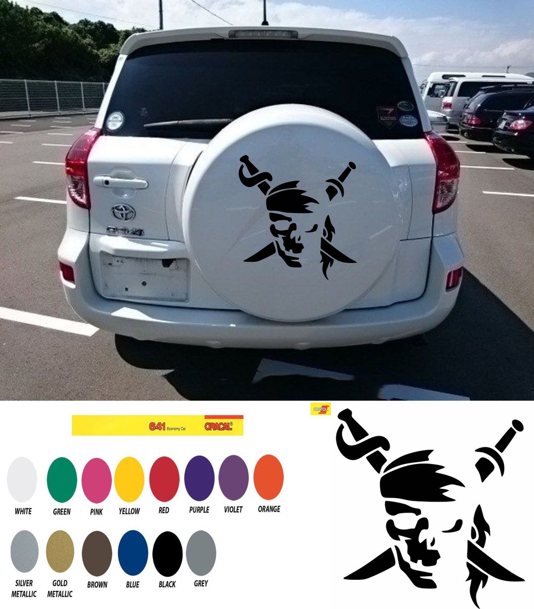 Pirate Jolly Roger Decal Vinyl Sticker|cars Trucks 4x4 OFF ROAD Decal ...