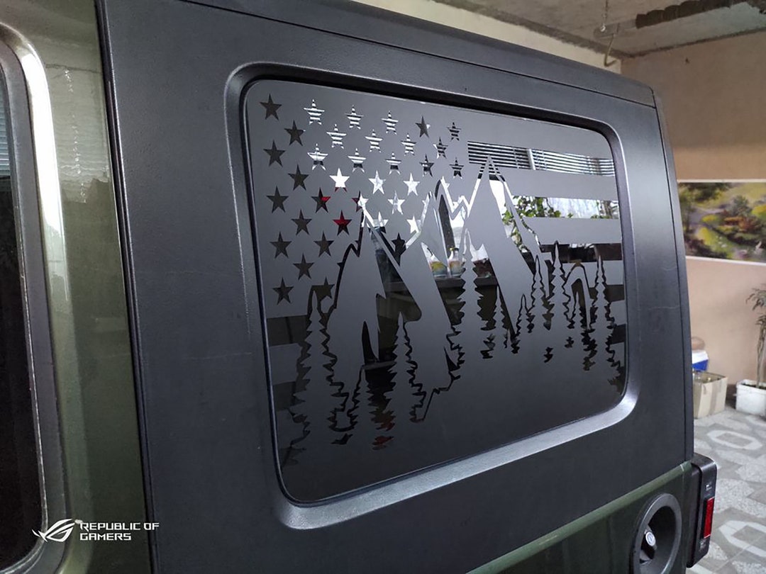 Decal for Jeep Wrangler Decal Mountain Hemi Rubicon 5.7 Sahara - Etsy