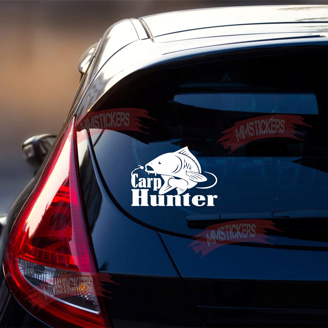 CARP HUNTER Decal Stickers Cars Fishing Decal Hunter Decal Vinyl Car ...