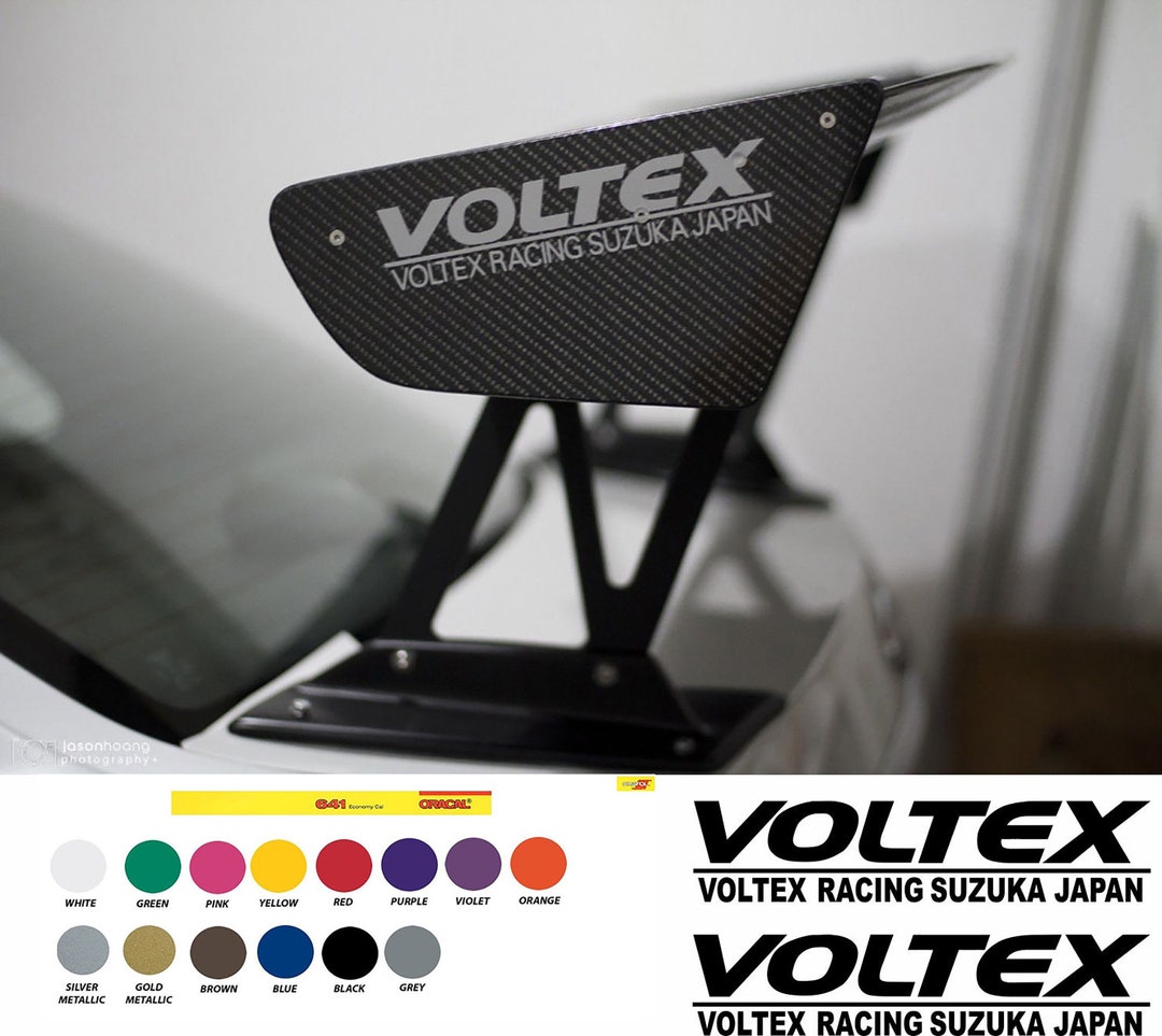 2pcs VOLTEX Sticker GT Wing Decal Sticker Vinyl Hallow - Etsy