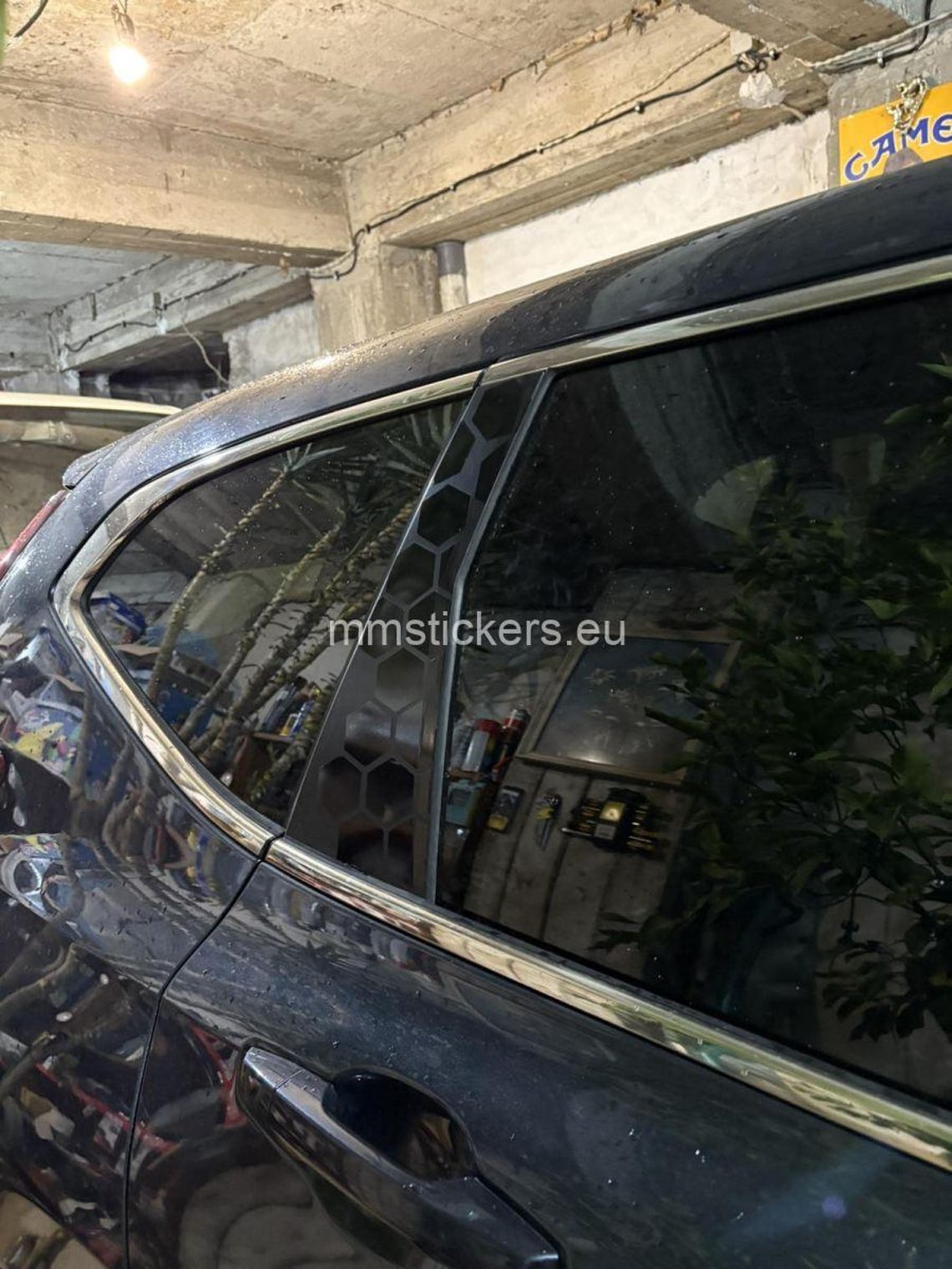 Beehive Pattern Car Door Sticker – Geometric B Pillar Wrap - Stylish ...
