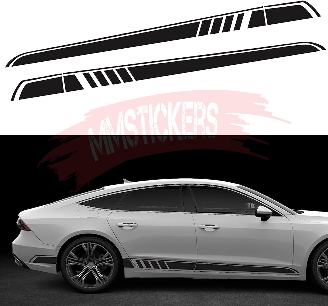 Universal Sports Racing Stripe Truck Auto Car Body Side Door Vinyl ...