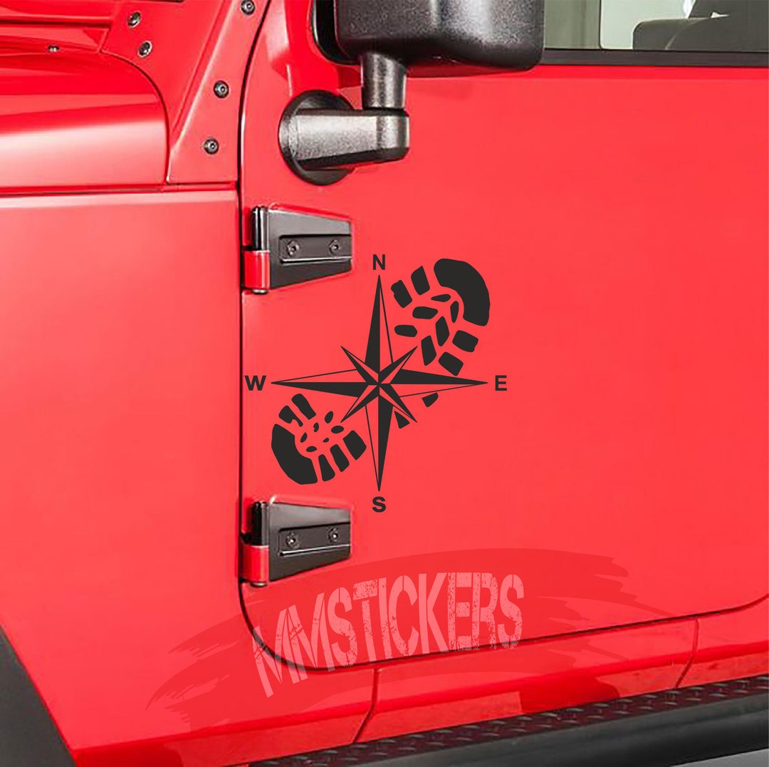 Compass Shoe Gripper Decal | off Road Decal | 4x4 Decal - Etsy