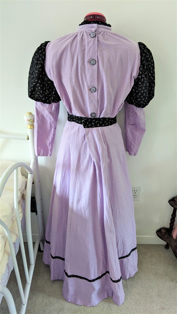 Vintage Handmade Lavender & Calico Floral Victorian P… - Gem