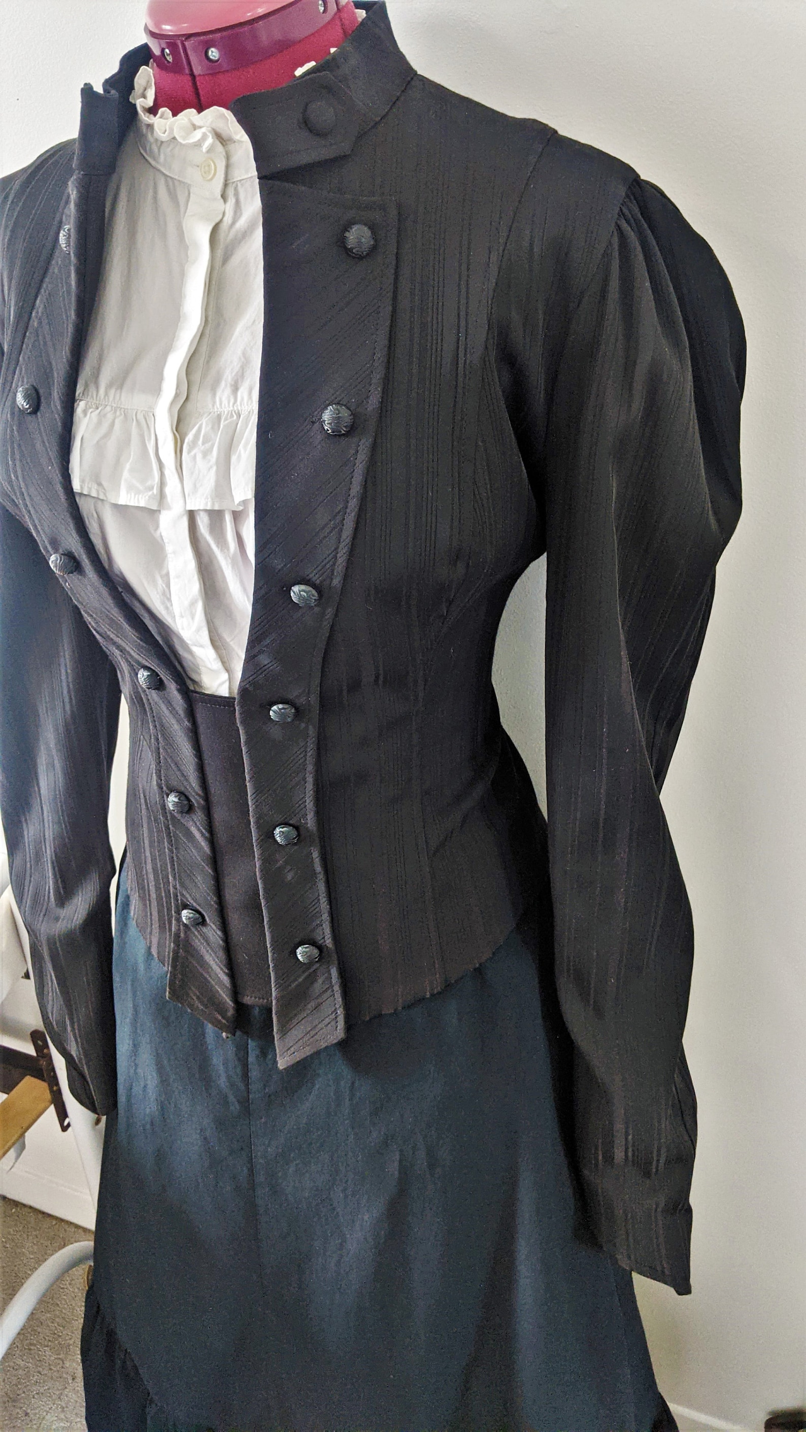 Vintage Black Victorian Style Jacket Blazer - Etsy