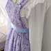 Vintage Pastel Purple Floral Cottagecore Pinafore Apron Dress - Etsy