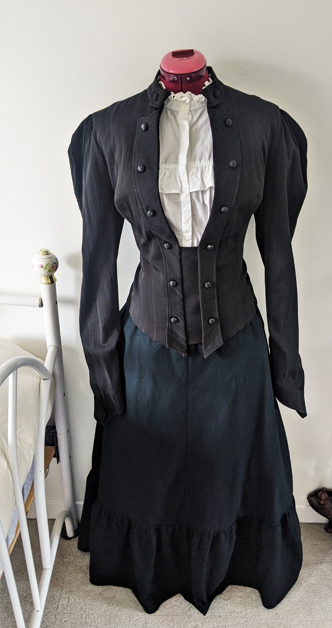 Vintage Black Victorian Style Jacket Blazer - Etsy