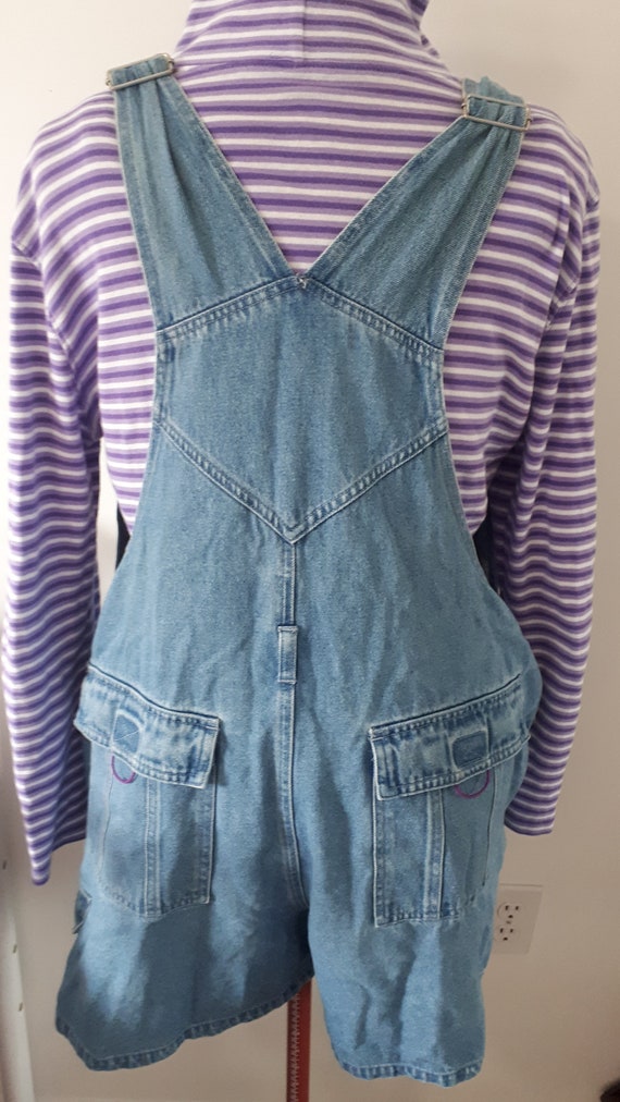 Vintage Pastel Mickey Kawaii Y2K 90s Denim Shortalls … - Gem
