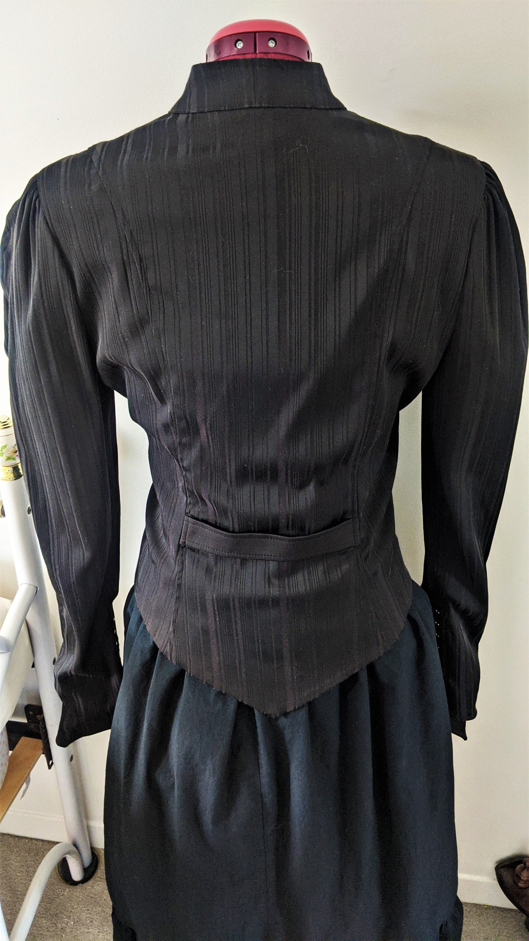 Vintage Black Victorian Style Jacket Blazer - Etsy