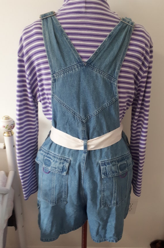 Vintage Pastel Mickey Kawaii Y2K 90s Denim Shortalls … - Gem