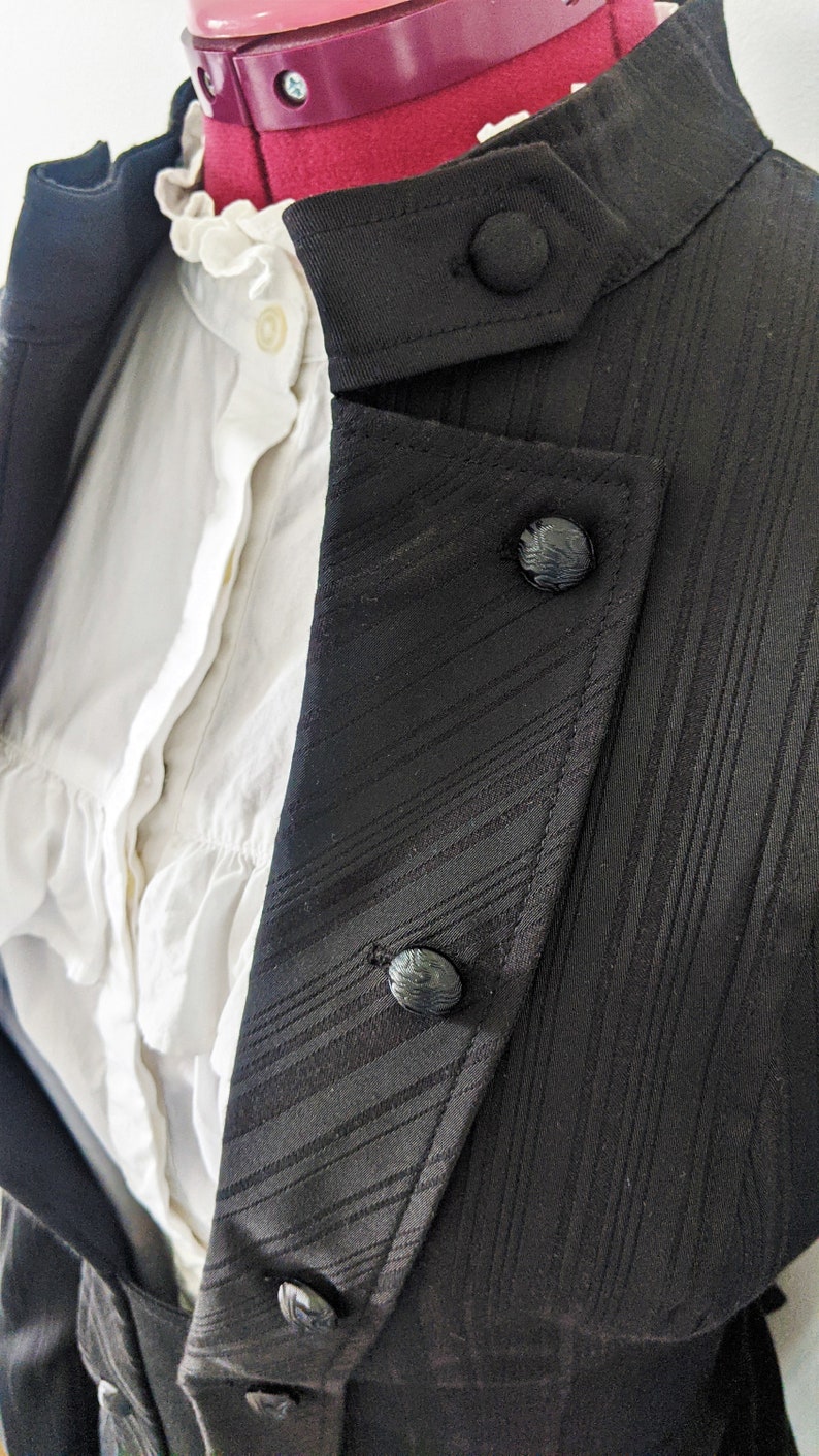 Vintage Black Victorian Style Jacket Blazer - Etsy
