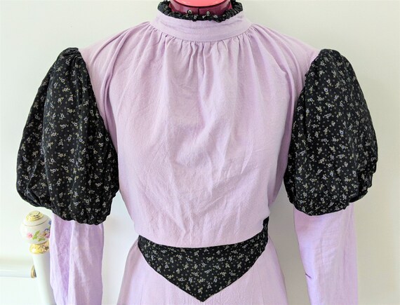 Vintage Handmade Lavender & Calico Floral Victorian P… - Gem