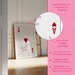 ACE CARD PRINT Trendy Wall Art Prints Pink Red Art Digital Prints Ace ...