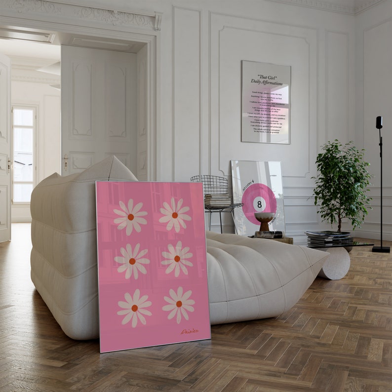 Flower Market Poster, Daisies Flower Market Kitchen Art Floral Print ...