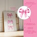 Trendy Pink Bows Wall Art Set of 2, Coquette Room Decor, Coquette Bow ...