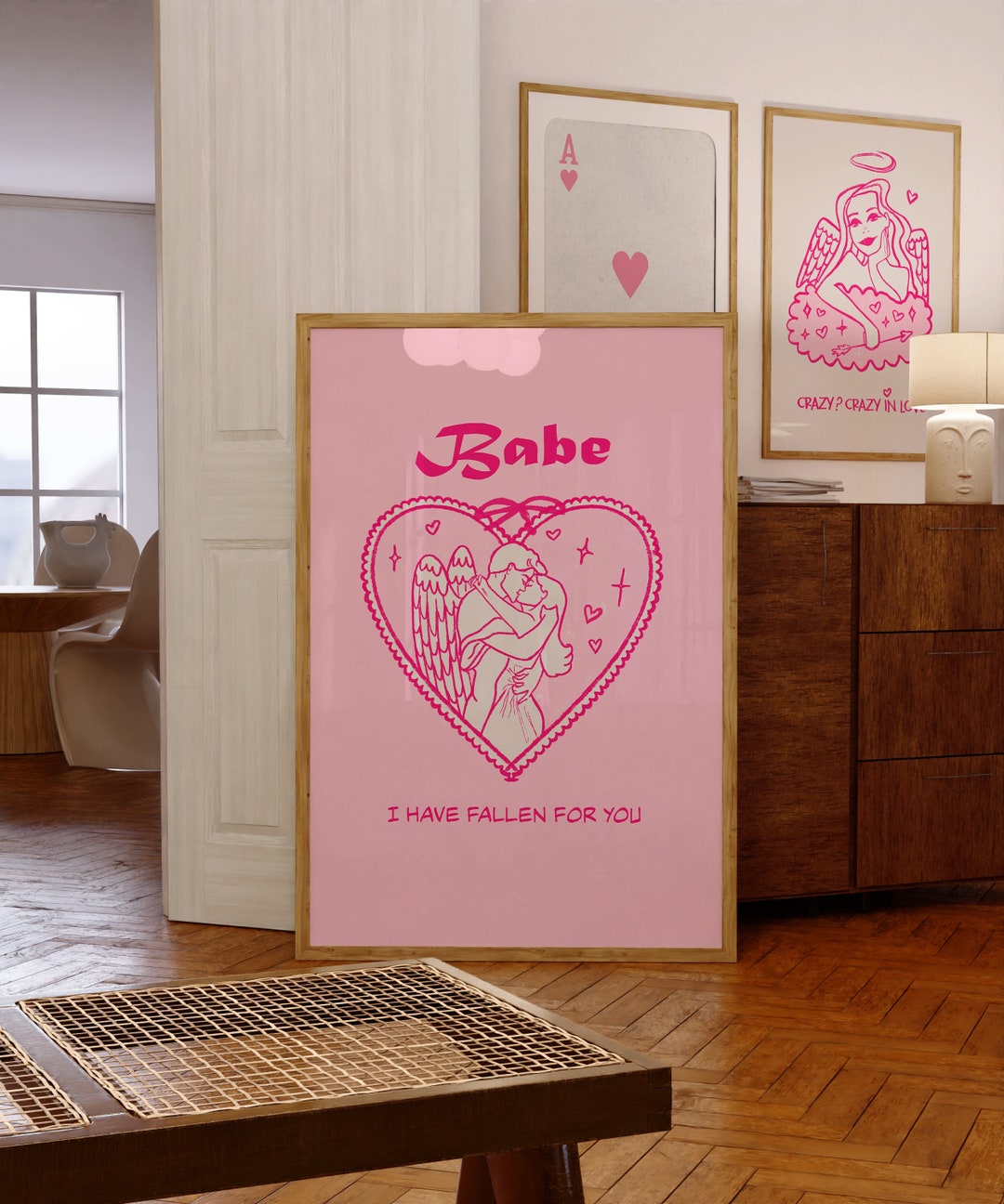 PINK RIBBON POSTER Cute Pink Aesthetic Poster That Girl Pink Angel Wall ...
