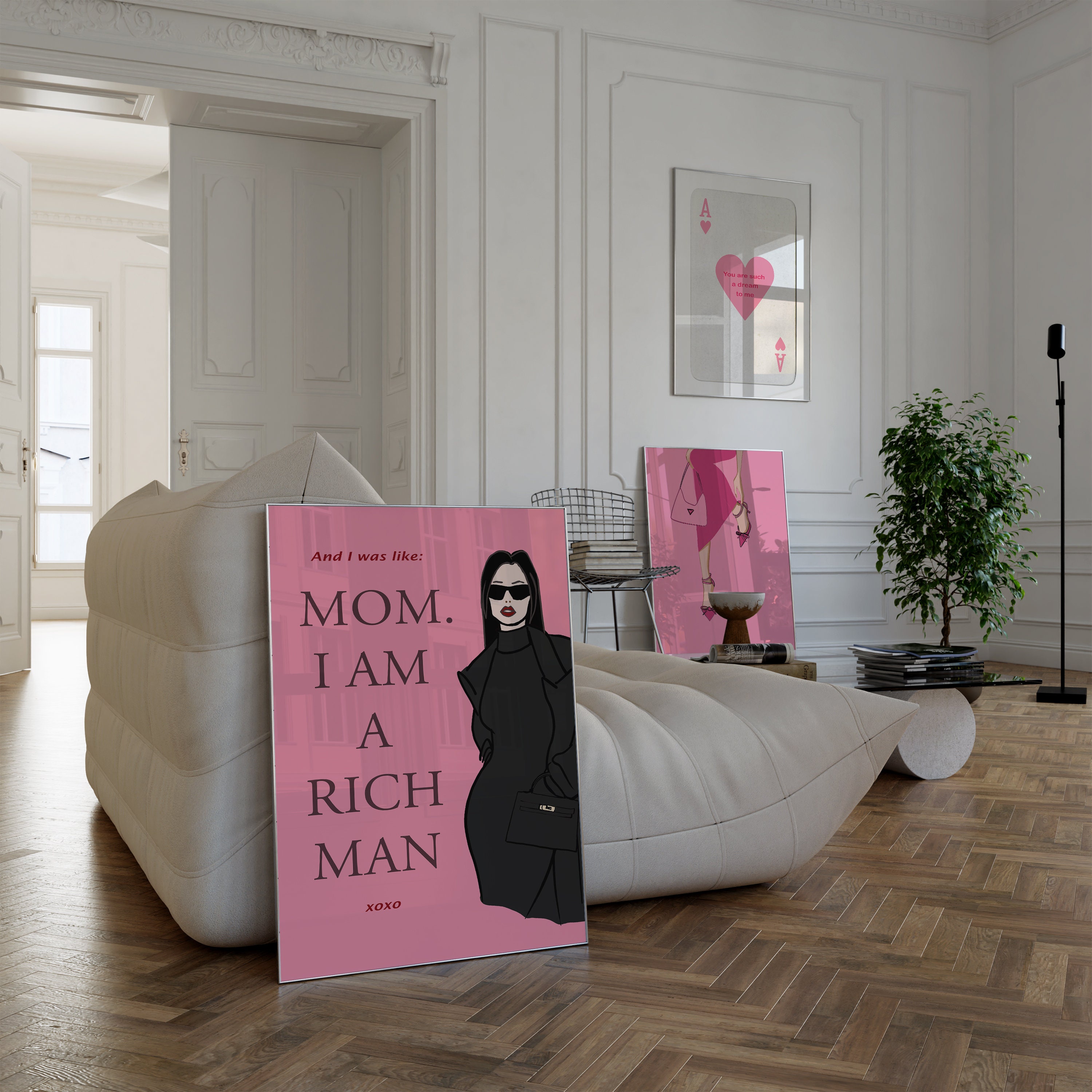 Mom I Am Rich Man Poster, That Girl Manifestation Poster, Rich Girl ...