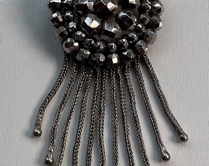 Tasselled Cut Steel Button Cover or Shoe Trim. - Etsy
