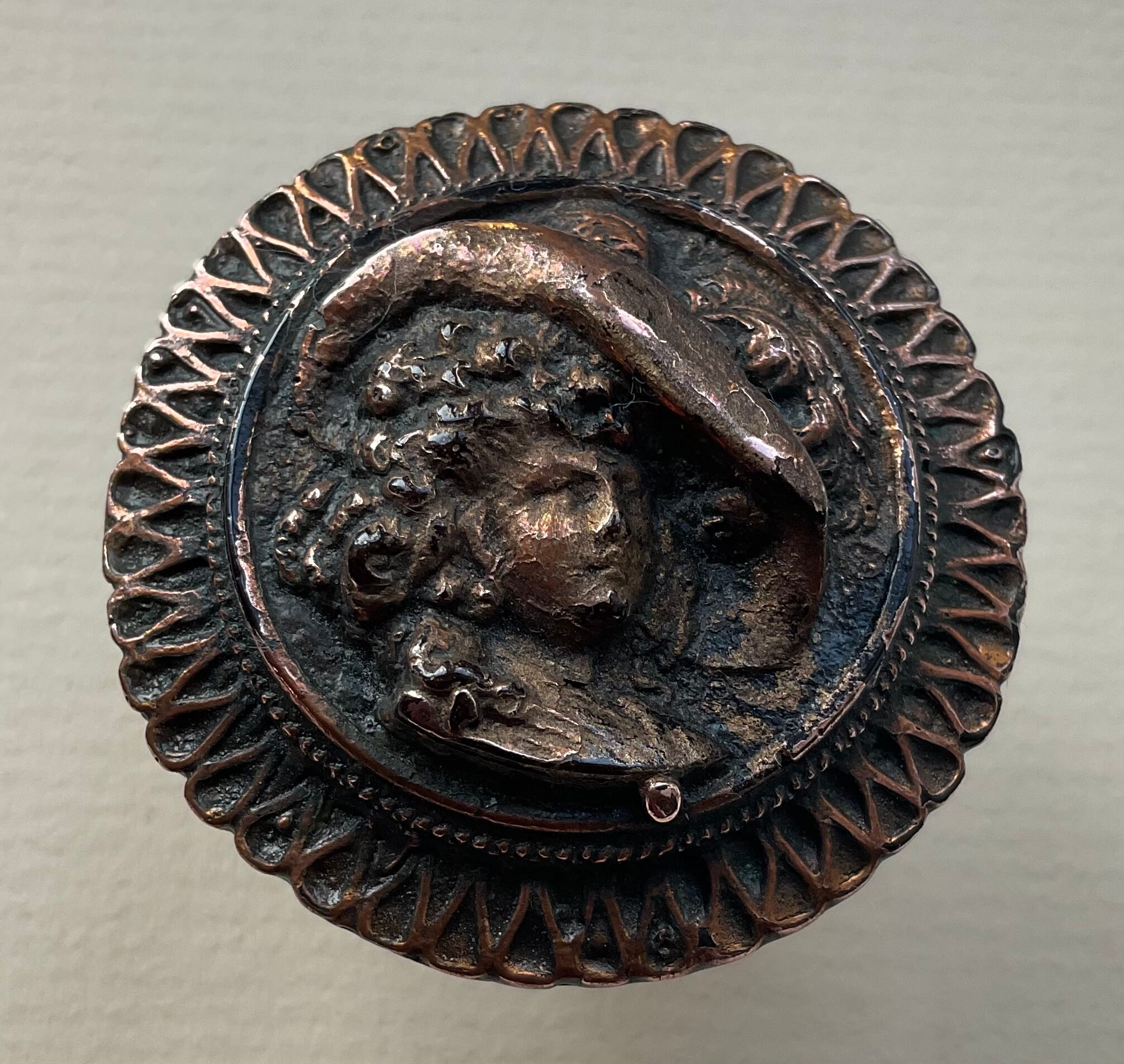 Duchess of Devonshire Cast Metal Button. - Etsy