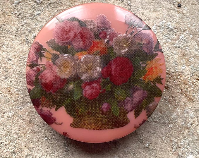 Large Glass Button With Transfer. - Etsy