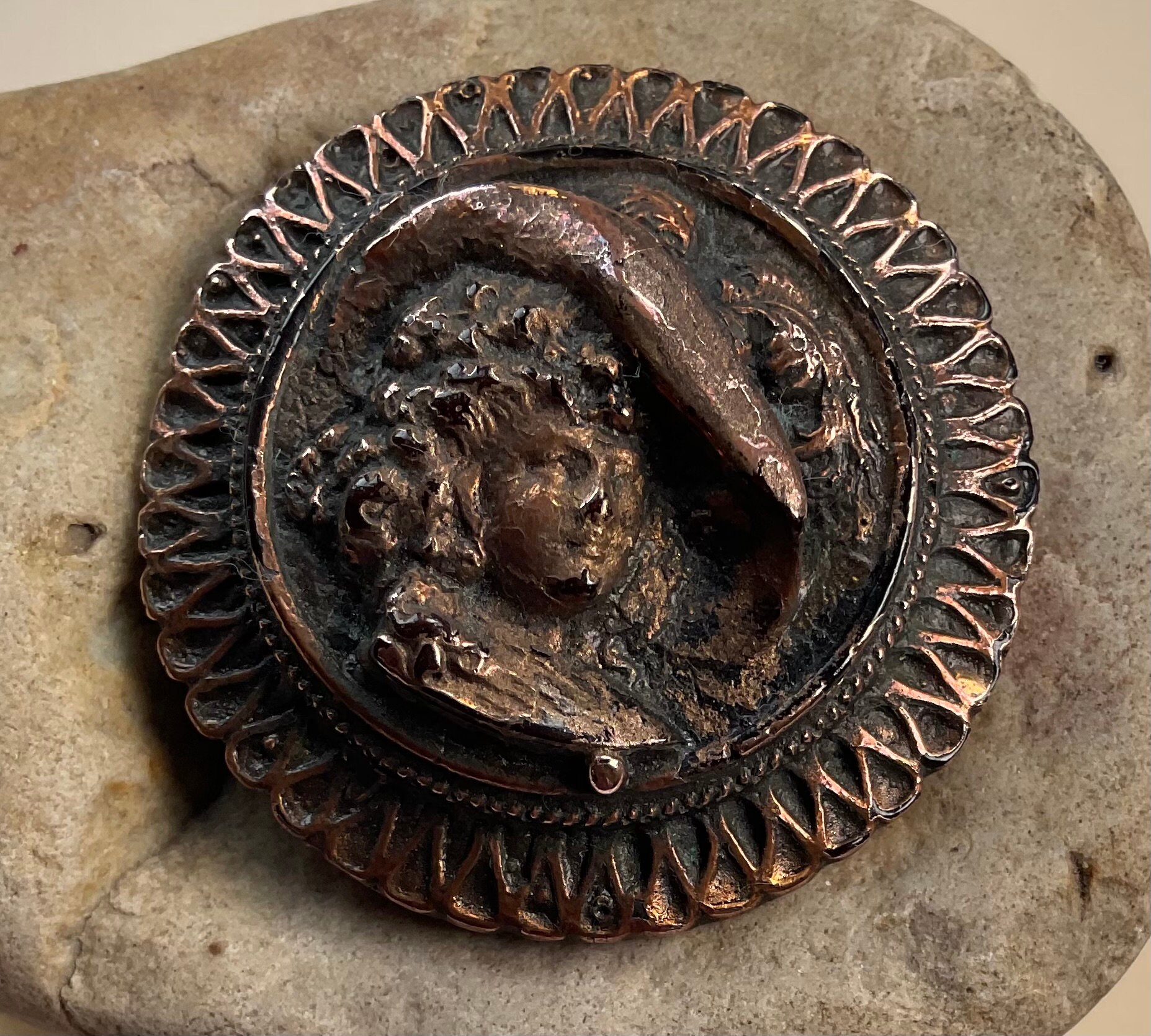 Duchess of Devonshire Cast Metal Button. - Etsy