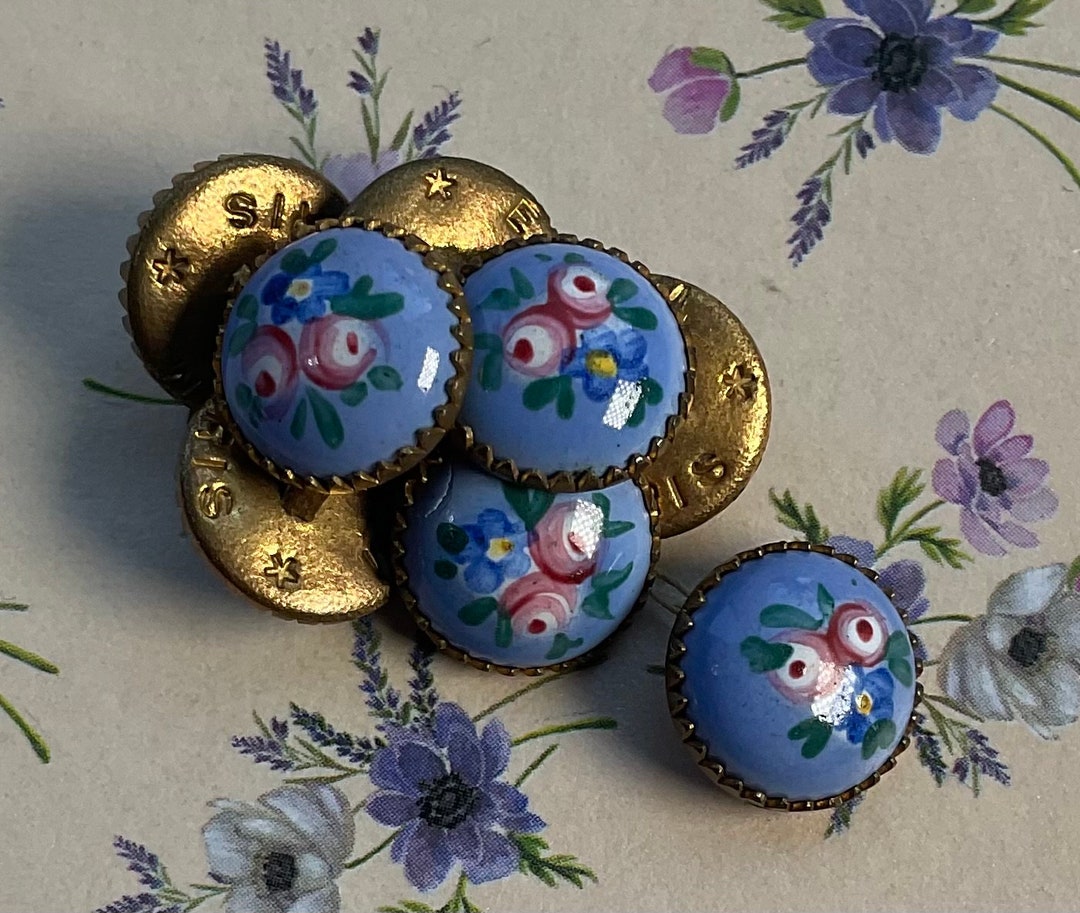Tiny Paris Back Enamel Button. - Etsy Australia