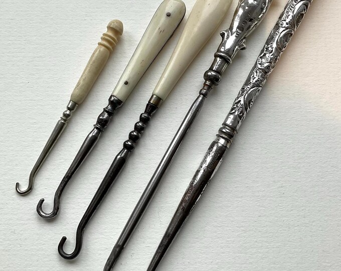 Selection of Button Hooks. - Etsy