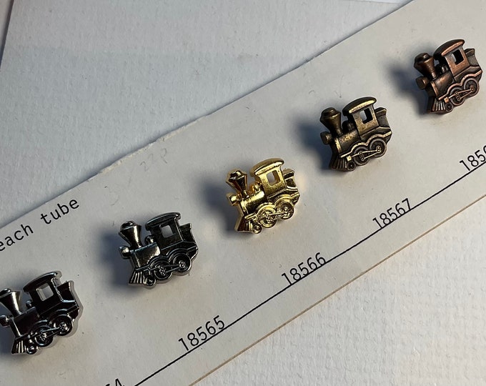 Train Realistic Buttons Sample Card. - Etsy