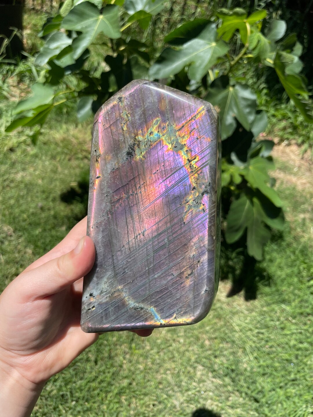 Stunning Purple, Pink and Orange Flash Labradorite Freeform - Etsy