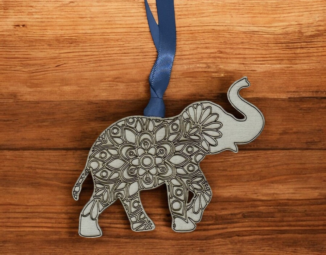 Sisterhood Best Friend Gift Unbreakable Bond Mandala Elephant Ornament ...